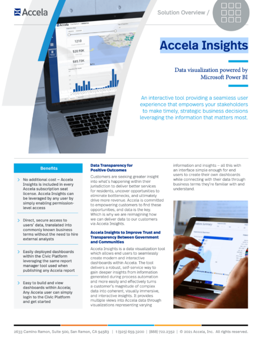 Solution Overviews - Accela Government Software