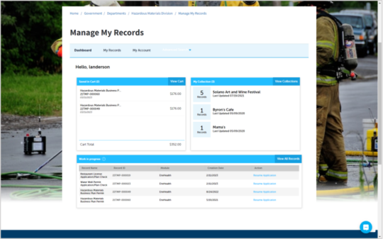 Environmental Health for CUPA - Accela Government Software